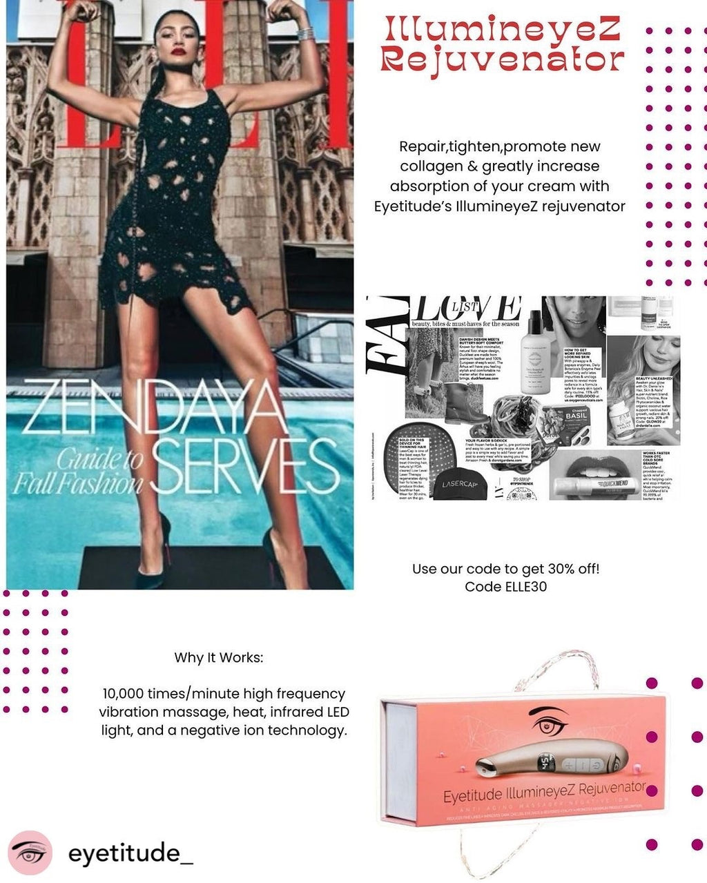 Eyetitude in Elle Magazine - September Issue – High End Beauty