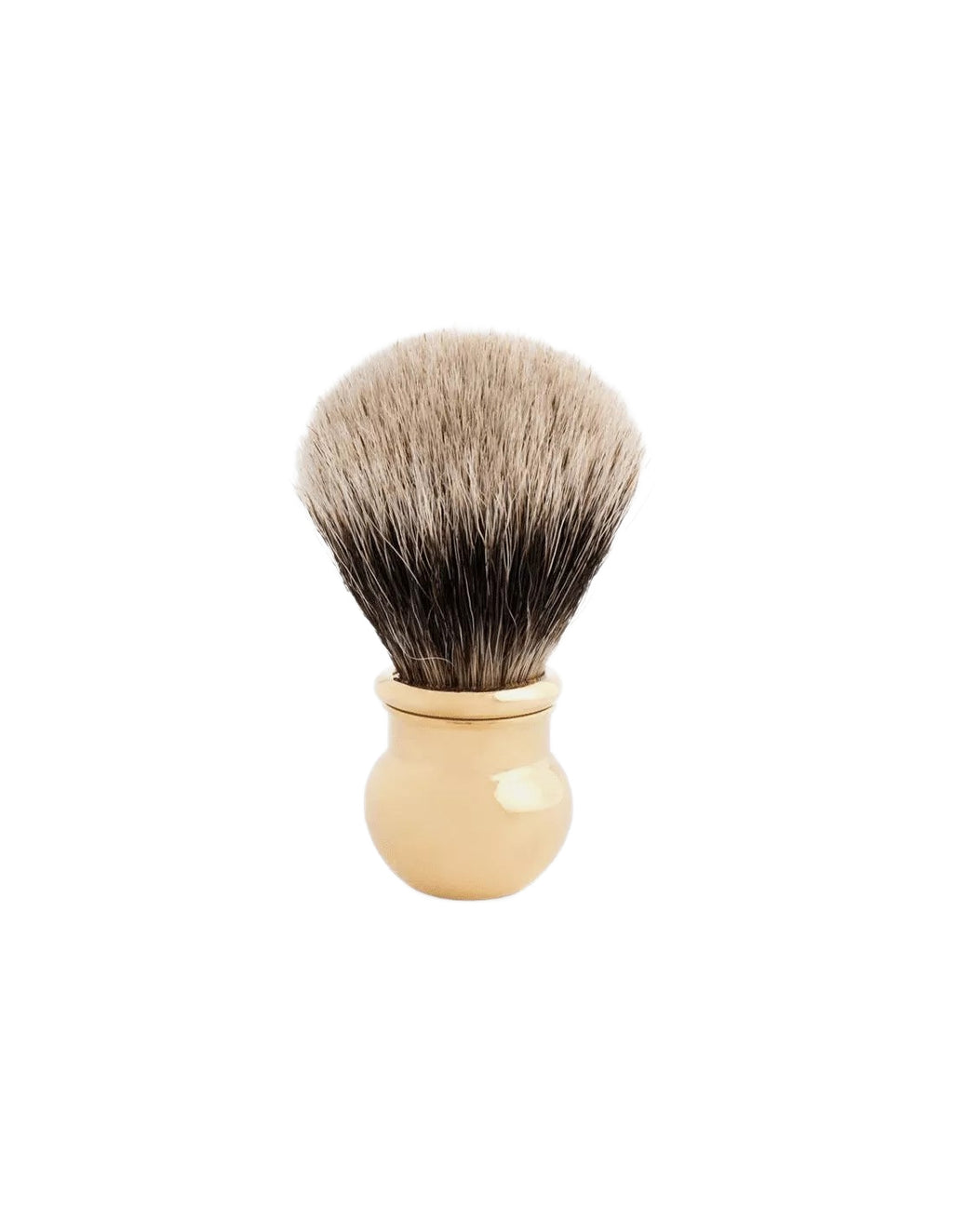 Plisson 1808 Solid Brass and Gold Finish Genuine Badger Shaving Brush ...