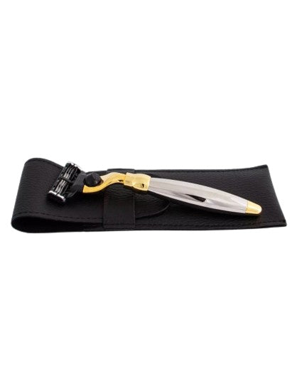 Plisson 1808 Travel Mach3 Razor - Gold and Palladium Finish | Plisson ...